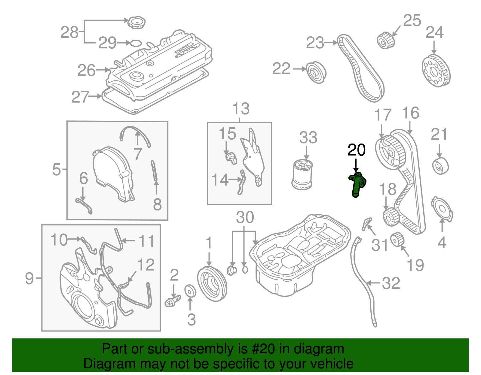 MD308086 - Tensioner Adjuster - 1996-2005 Mitsubishi | Lasco Auto Parts