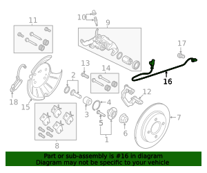 2014-2019 Ford Fiesta ABS Sensor D2BZ-2C190-B | OEM Parts Online