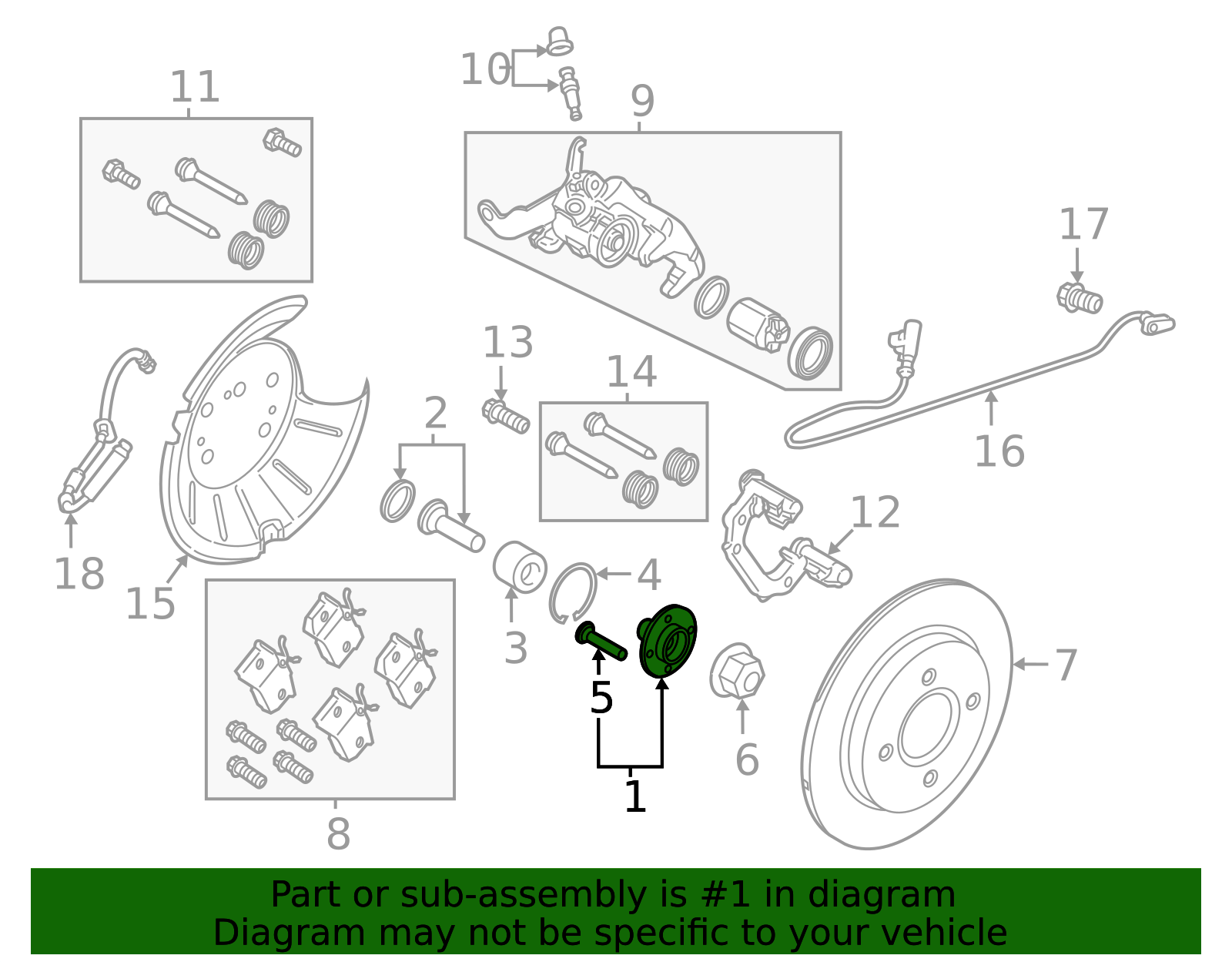 2014-2019 Ford Fiesta | Motorcraft™ Hub | HUB-489 | Walls' Ford Parts