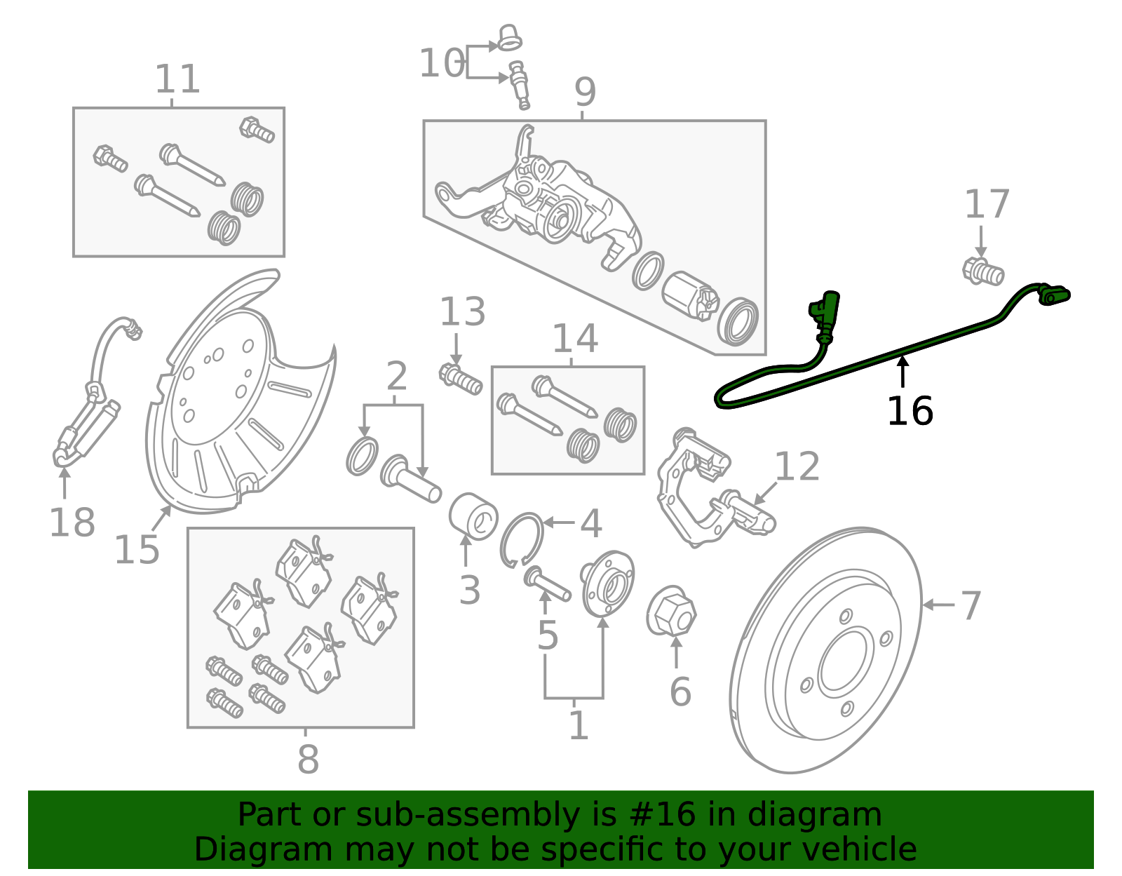 2014-2019 Ford Fiesta Motorcraft ABS Sensor BRAB-433 | TascaParts.com