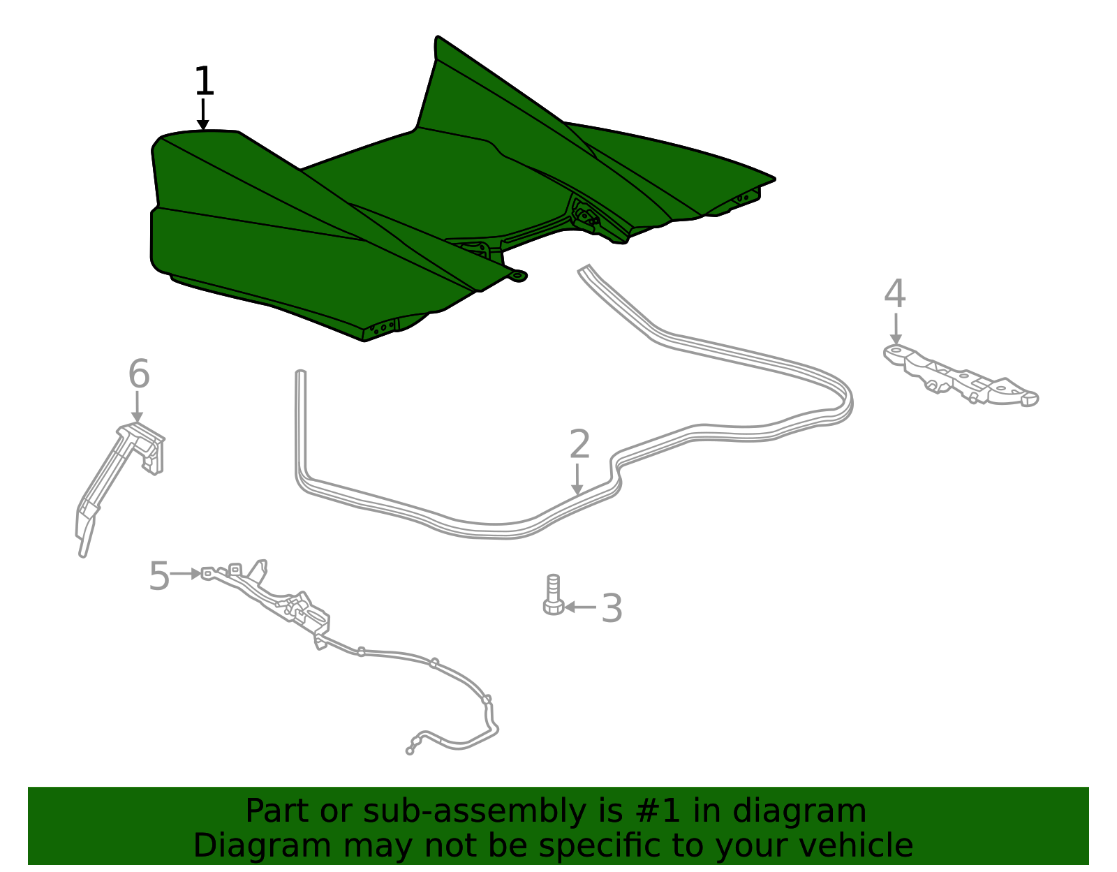 2020-2025 Chevrolet Corvette Engine Lid 84841784 | Chevy Parts Pros