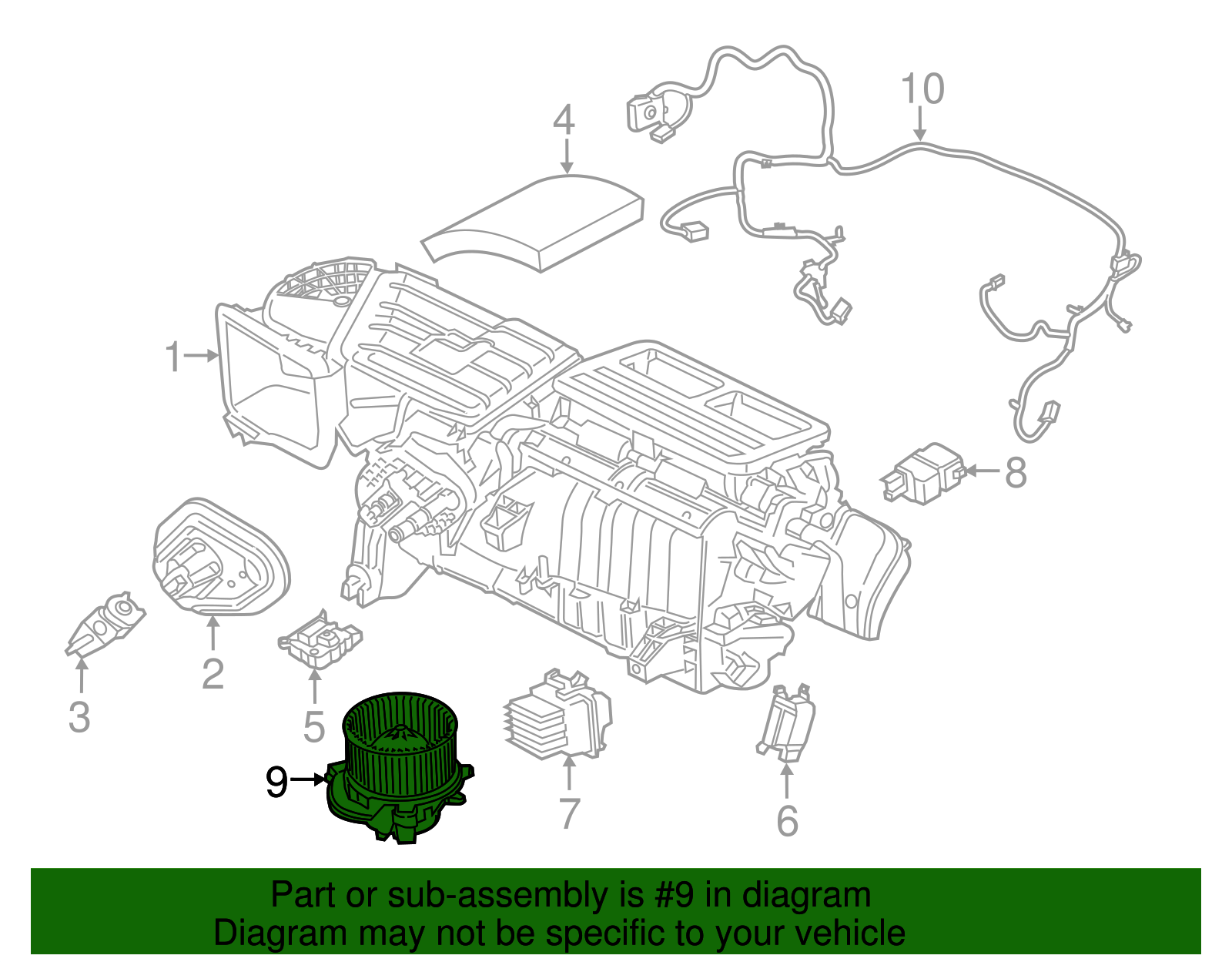 Genuine OEM Ford Part - Blower Motor FR3Z-19805-C | Genuine OEM Ford ...