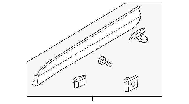 87722-2W000-CA - Side Molding 2013-2019 Hyundai | Hyundai Parts Pro