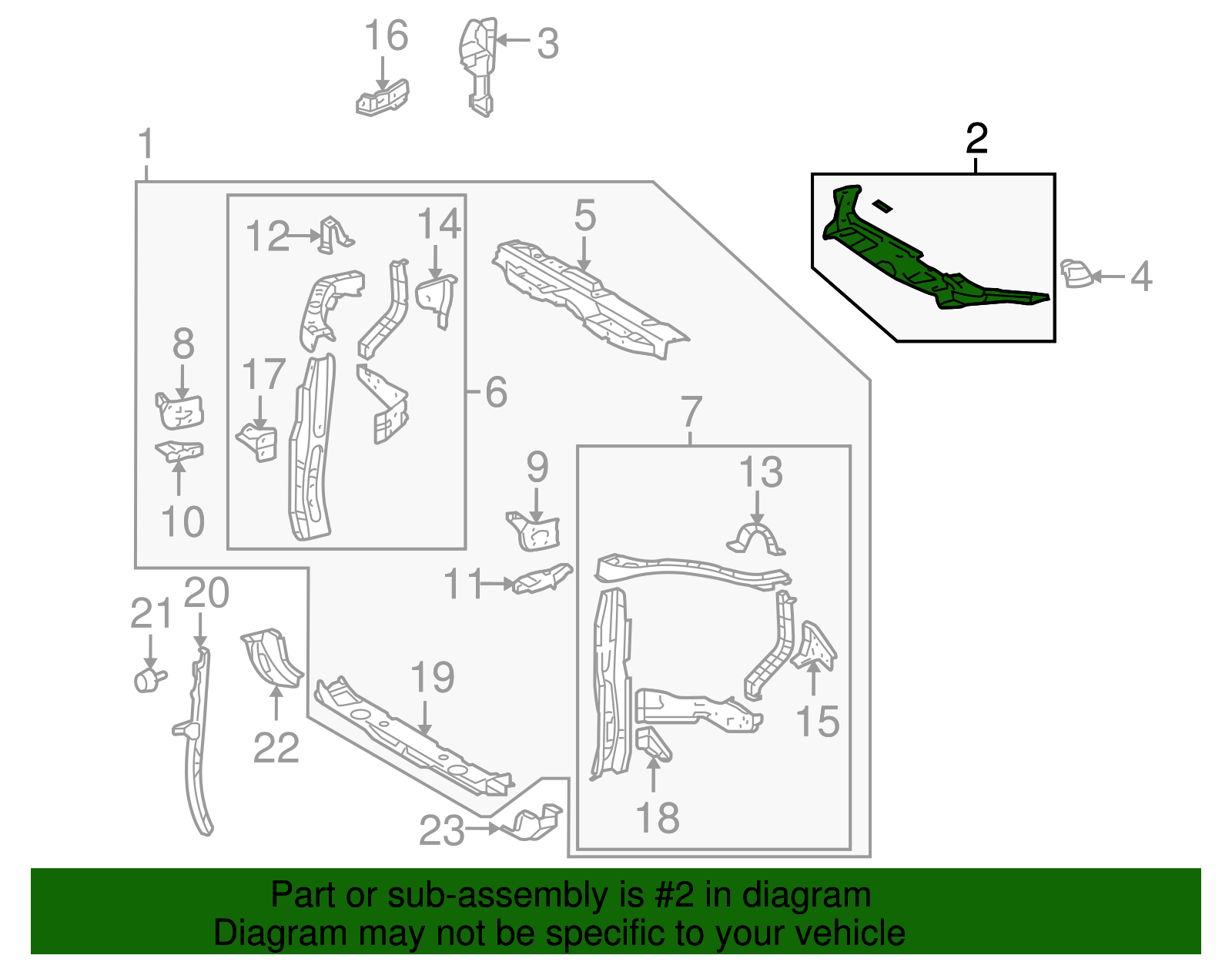 2008-2010 Toyota Highlander Upper Seal 53295-0E040 | Toyota Parts Center
