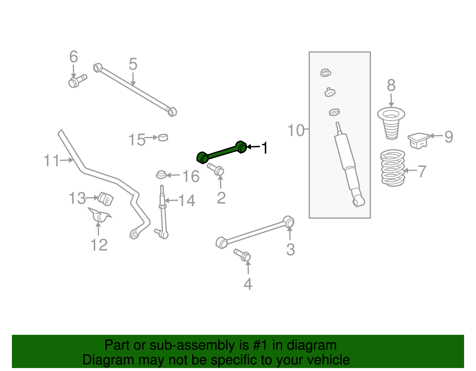 2010-2024 Toyota 4Runner Upper Control Arm 48710-60160 | OEM Parts Online