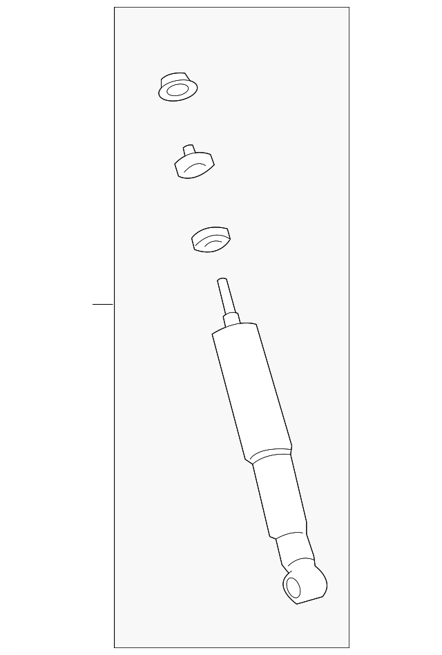 48530-80604 - Shock Absorber (Left, Right, Rear) - 2010-2024 Toyota ...