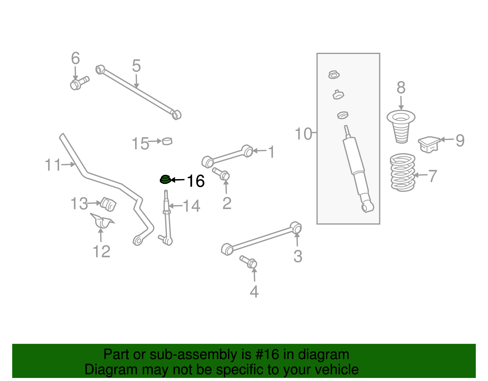 1990-2024 Toyota Stabilizer Link Retainer 90948-02126 | Toyota Parts Center