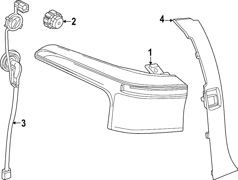 2023-2025 Toyota bZ4X Lamp Cover 81498-42020 | Toyota Parts Center