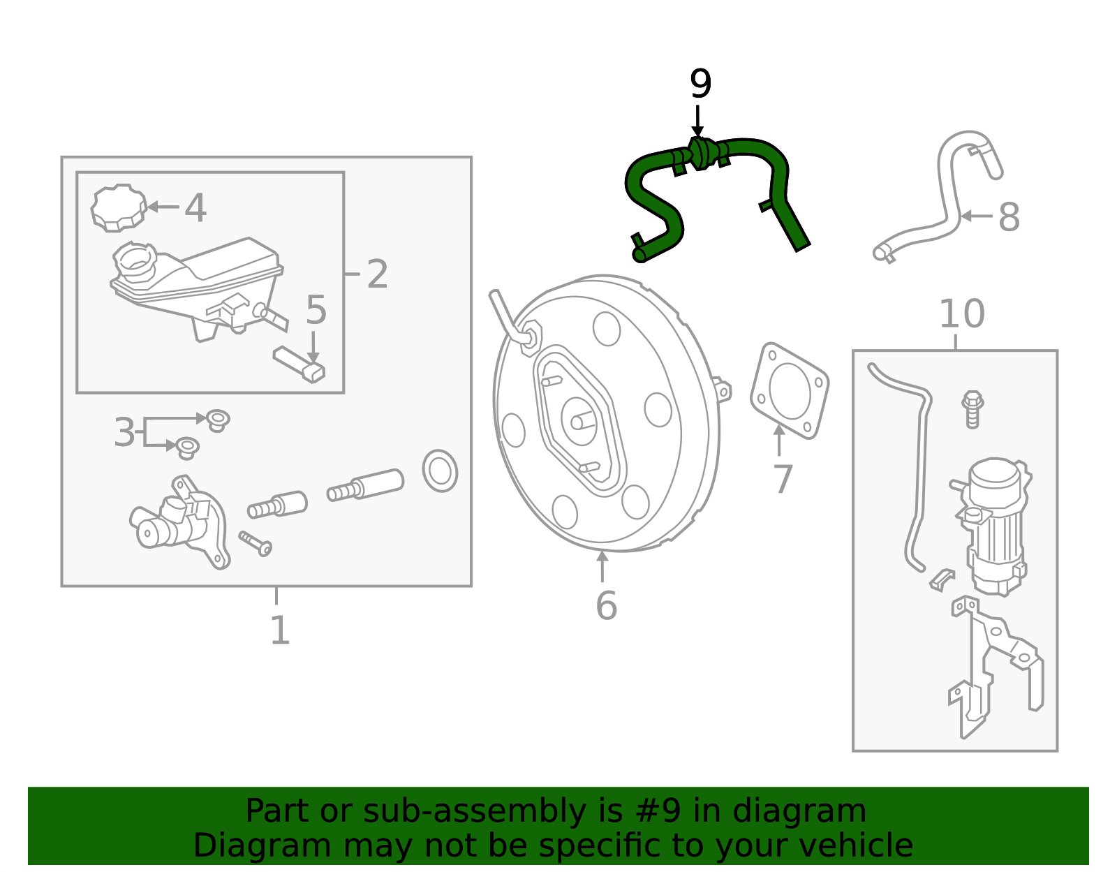 Hyundai - 59130-J9200 - Vacuum Hose - 2018-2021 Hyundai Kona | OEM ...