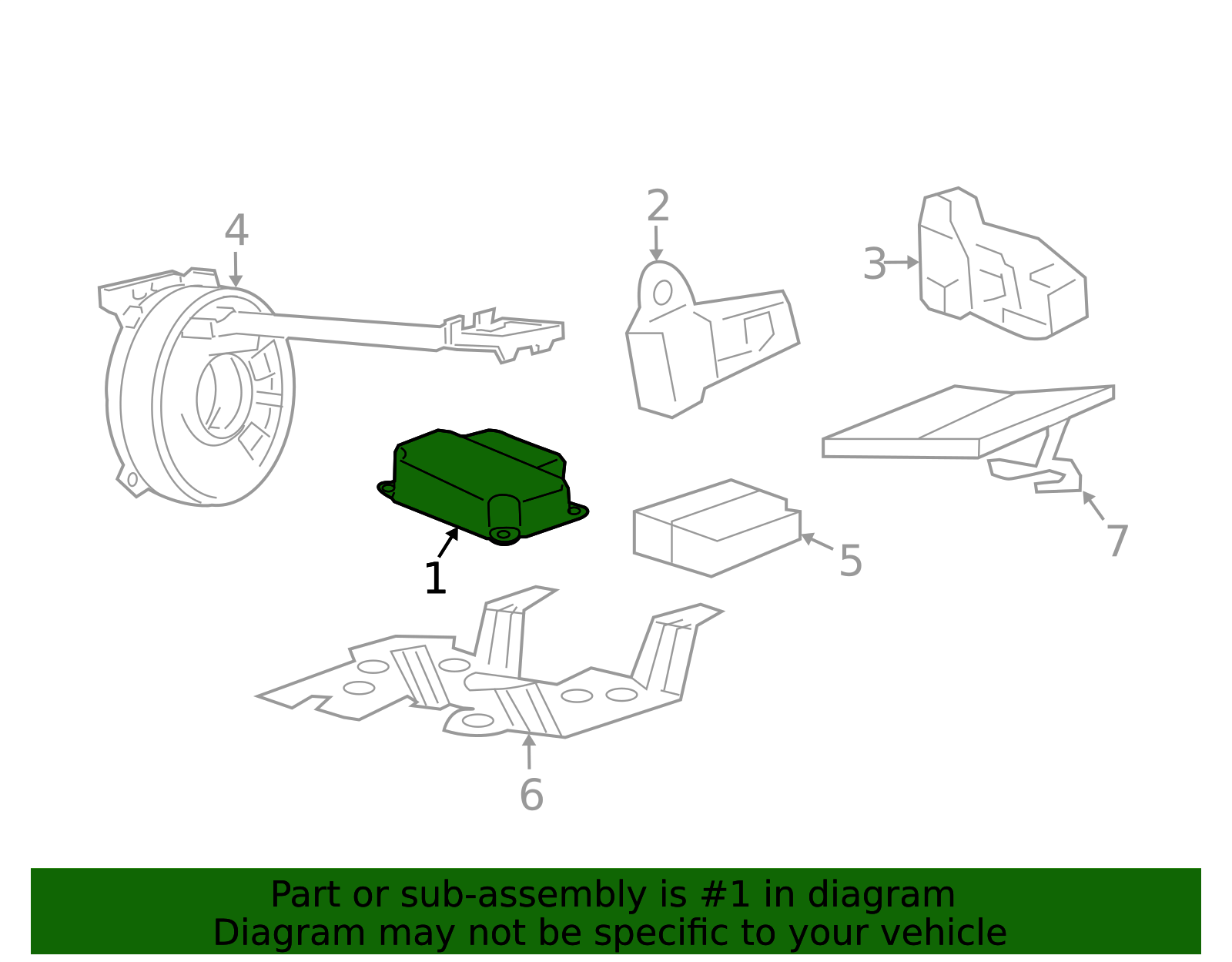13599656 - 2012-2017 GM - Airbag Sensing and Diagnostic Module ...