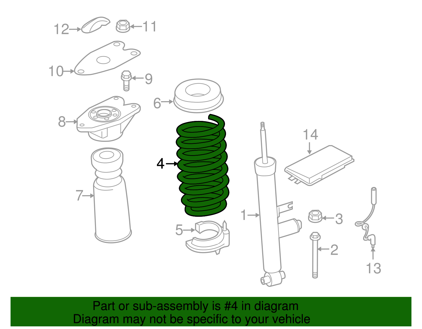 33536851929 - 2012-2020 BMW Coil Spring (33-53-6-851-929) | BMW of ...