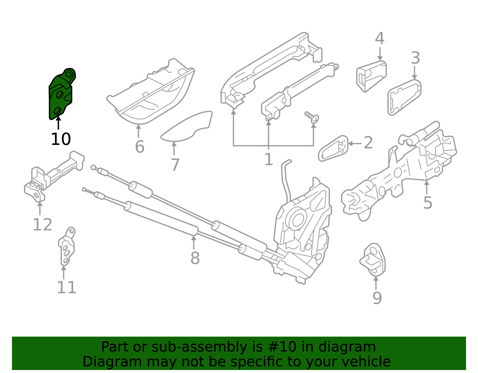 2013-2025 Toyota Upper Hinge SU003-10349 | Toyota Parts Center