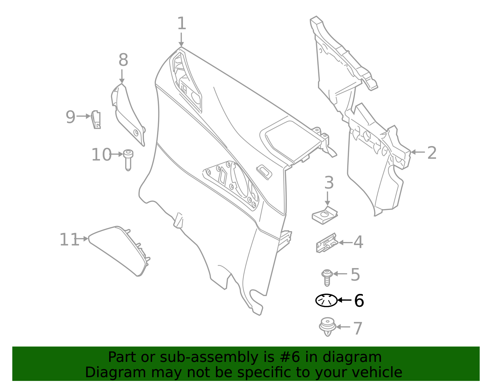 Genuine BMW 52-20-7-115-704 | Door Trim Panel Retainer Ring | FREE ...