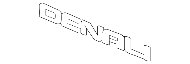 2007-2020 GM Front Side Door Denali Name Plate 15825691 GM ...
