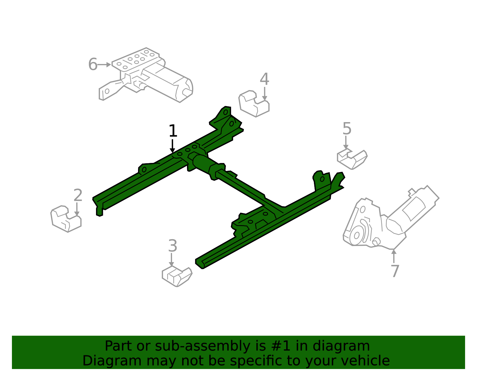 2011-2017 Volkswagen Touareg Seat Adjuster 8K0-881-183-A | OEM Parts Online