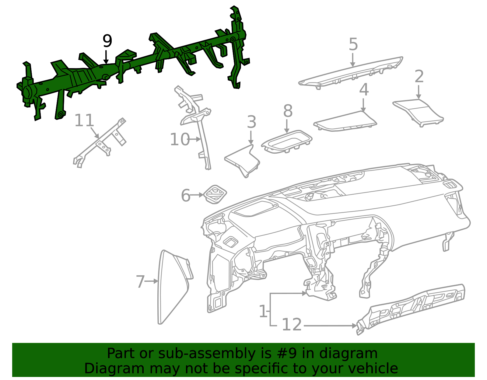 55330-F6020 - High-Quality Instrument Panel Crossmember for 2022-2025 ...