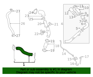 28253-2B781 - Inter-Cooler Hose 2020-2024 Kia | Kia.Parts Store