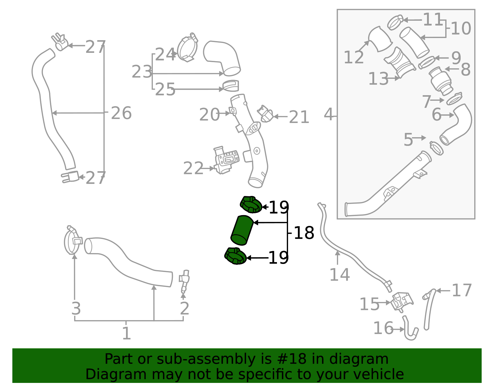 28261-2B780 - Inter-Cooler Hose 2020-2024 Kia | Kia.Parts Store