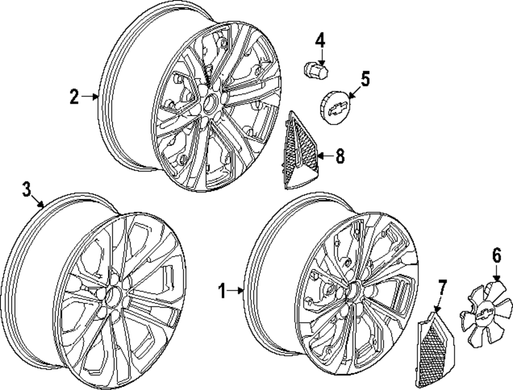 2024 Chevrolet Blazer EV Wheel 85036481 | Capital Chevy Parts