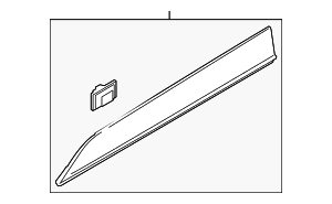 Hyundai - 87722-K2010 - Lower Molding - 2020-2025 Hyundai Venue | OEM ...