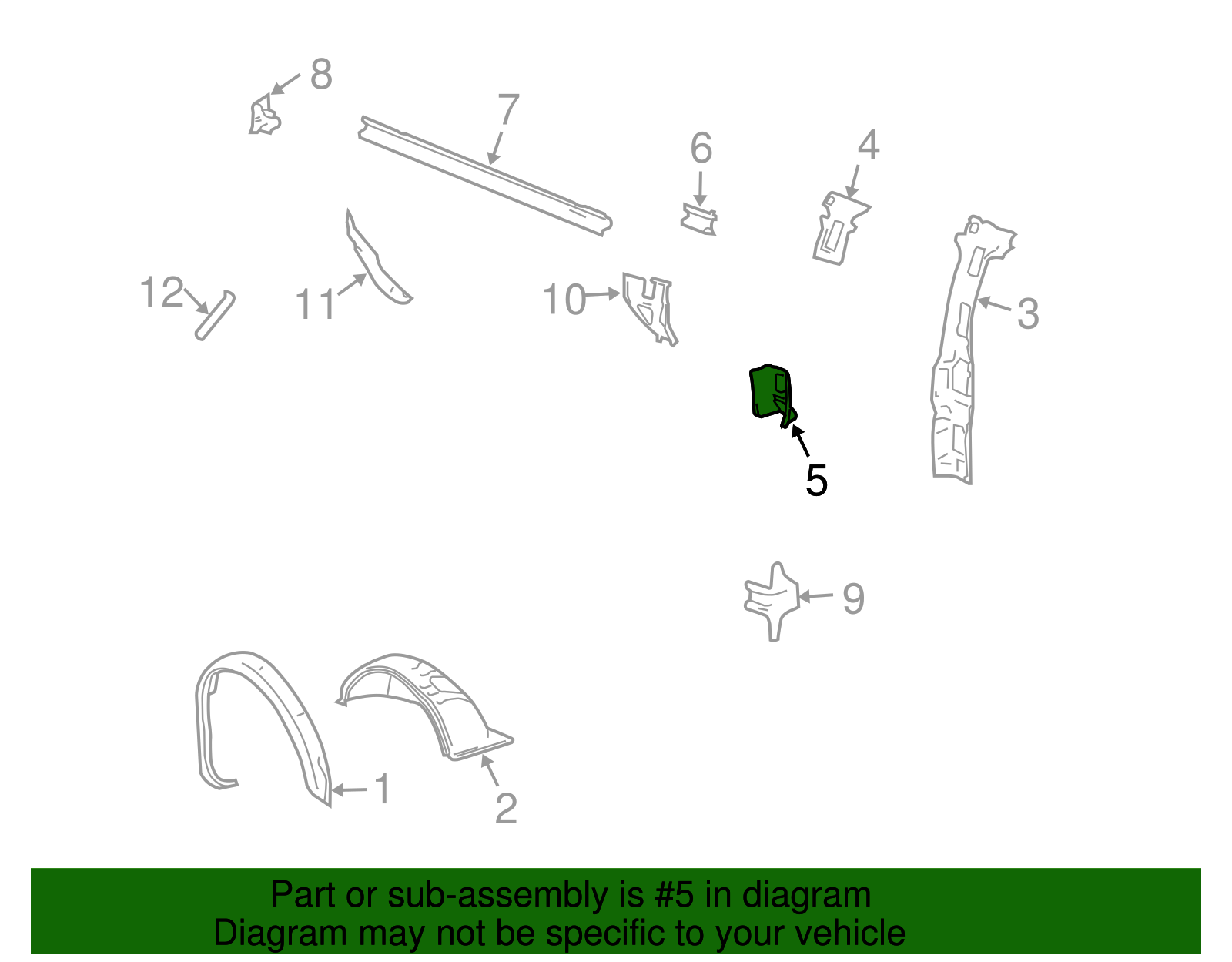 15023937 - 1996-2024 GM - Body Lock Pillar Reinforcement | Partners Chevy