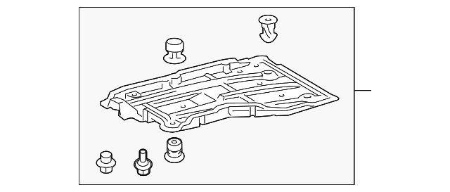58165-47020 - Under Cover 2010-2015 Toyota | Longo Toyota Parts