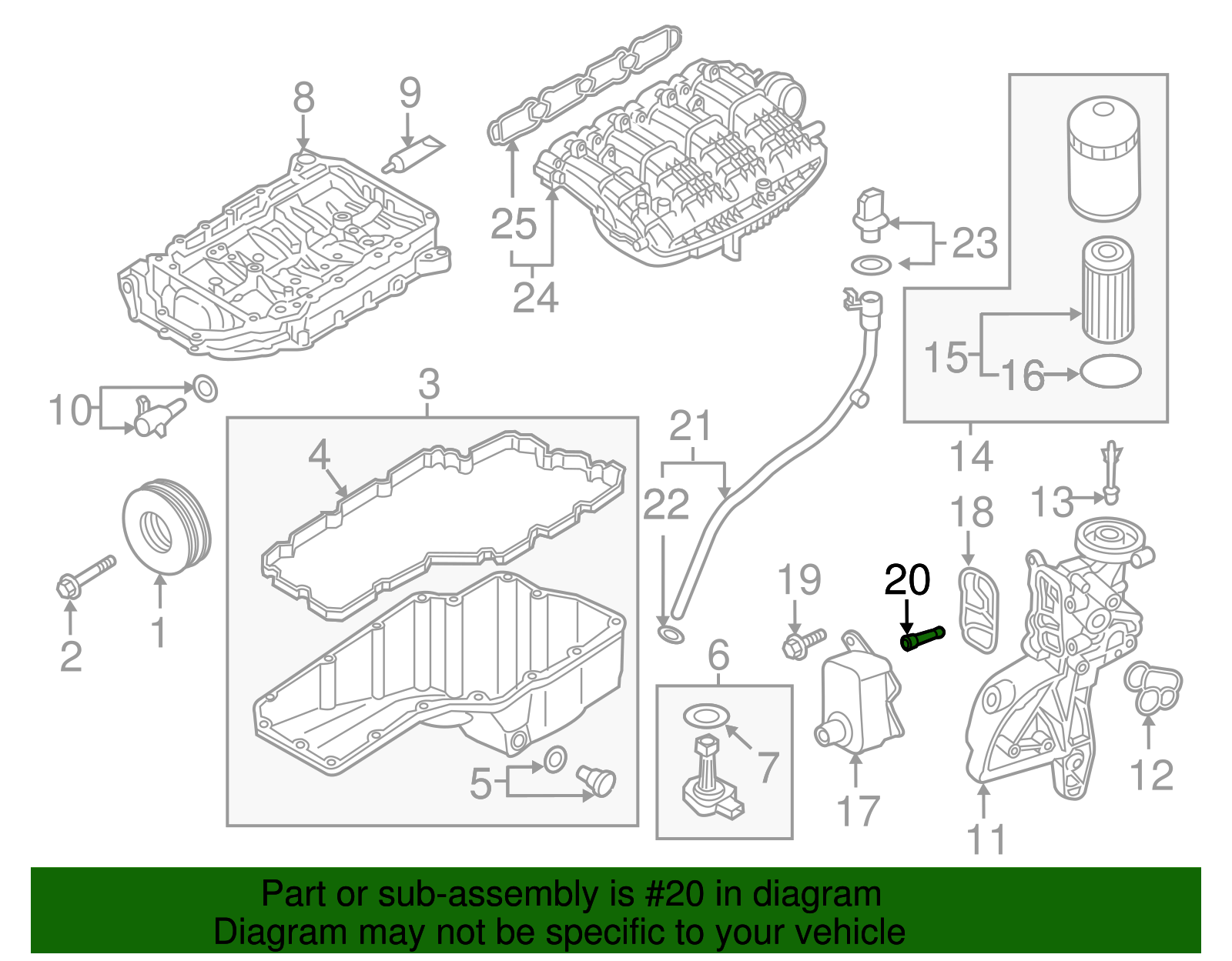 06k103208d - Audi Oil Cooler Valve 2016-2023 Audi | Performance Auto Parts