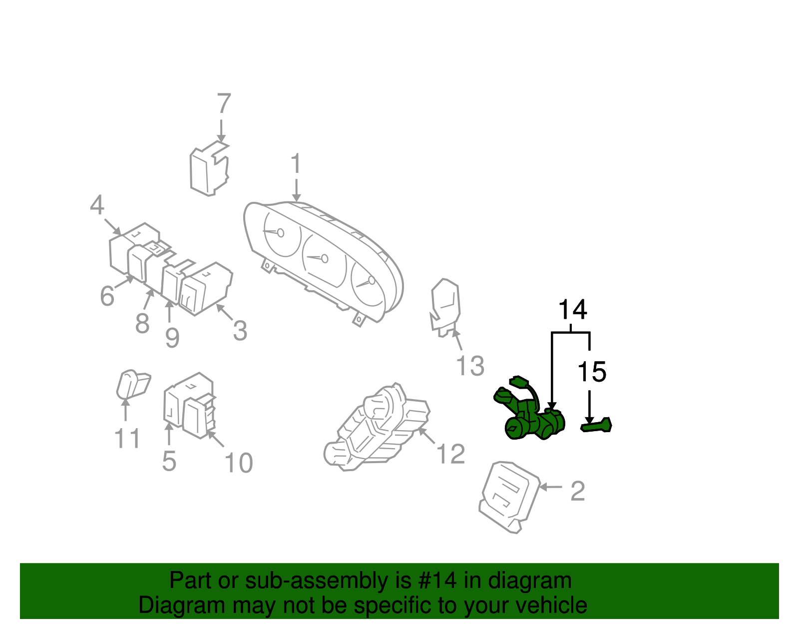 Hyundai - 81910-3K010 - Ignition Lock - 2006-2008 Hyundai Sonata | OEM ...