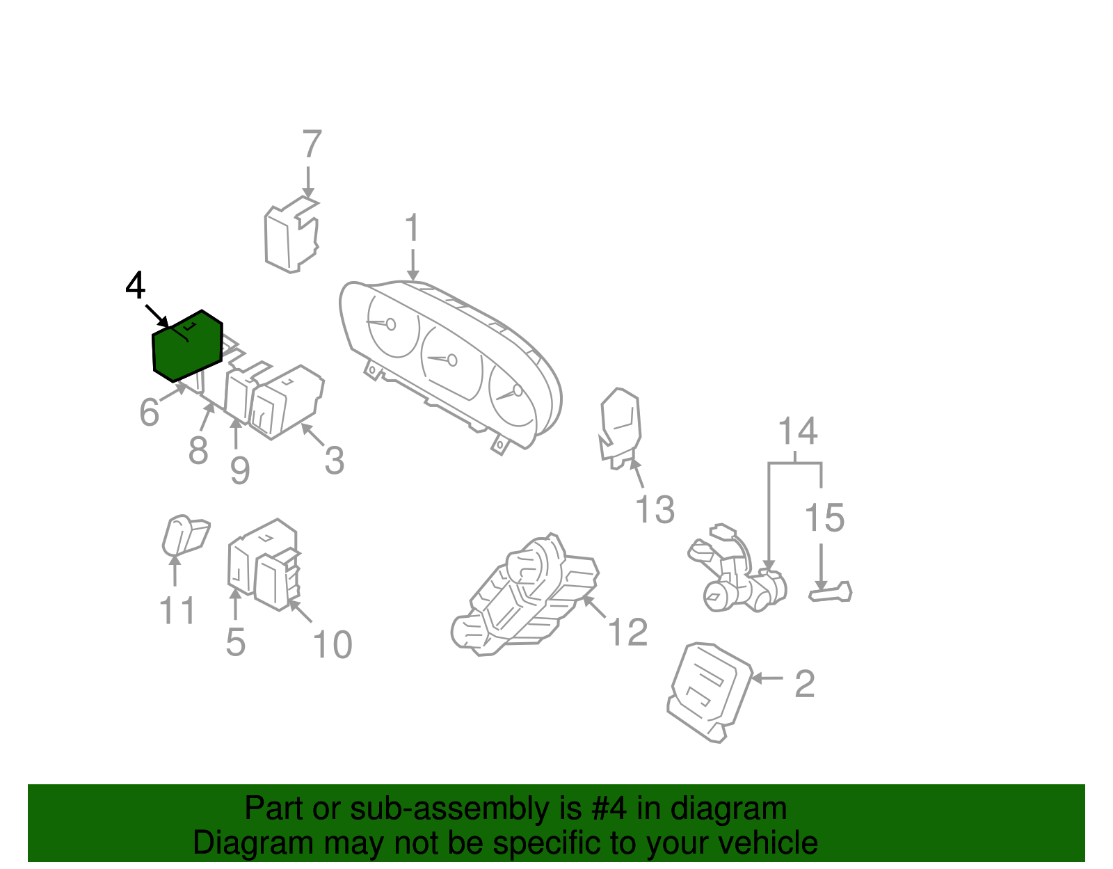 2006-2008 Hyundai Sonata Stab Control Switch 93750-3K500 | OEM Parts Online