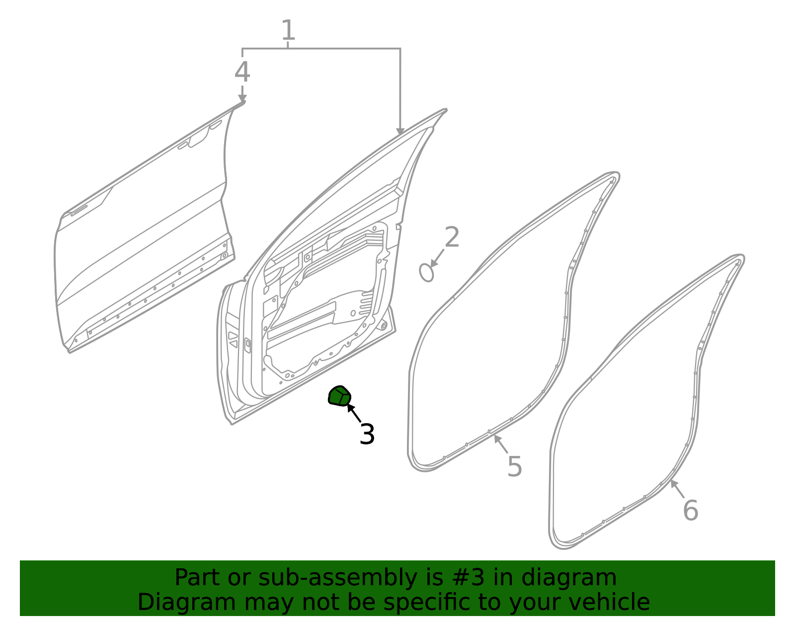 82191-D6000 - Door Shell Bumper 2018-2024 Kia | Kia.Parts Store