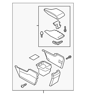BJS7-64-420A-02 - Mazda Center Console 2014-2016 Mazda 3 | Performance ...