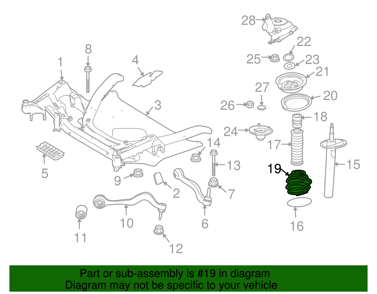 31-33-6-761-328 - 2004-2010 BMW - Coil Spring | Buy BMW Parts Now