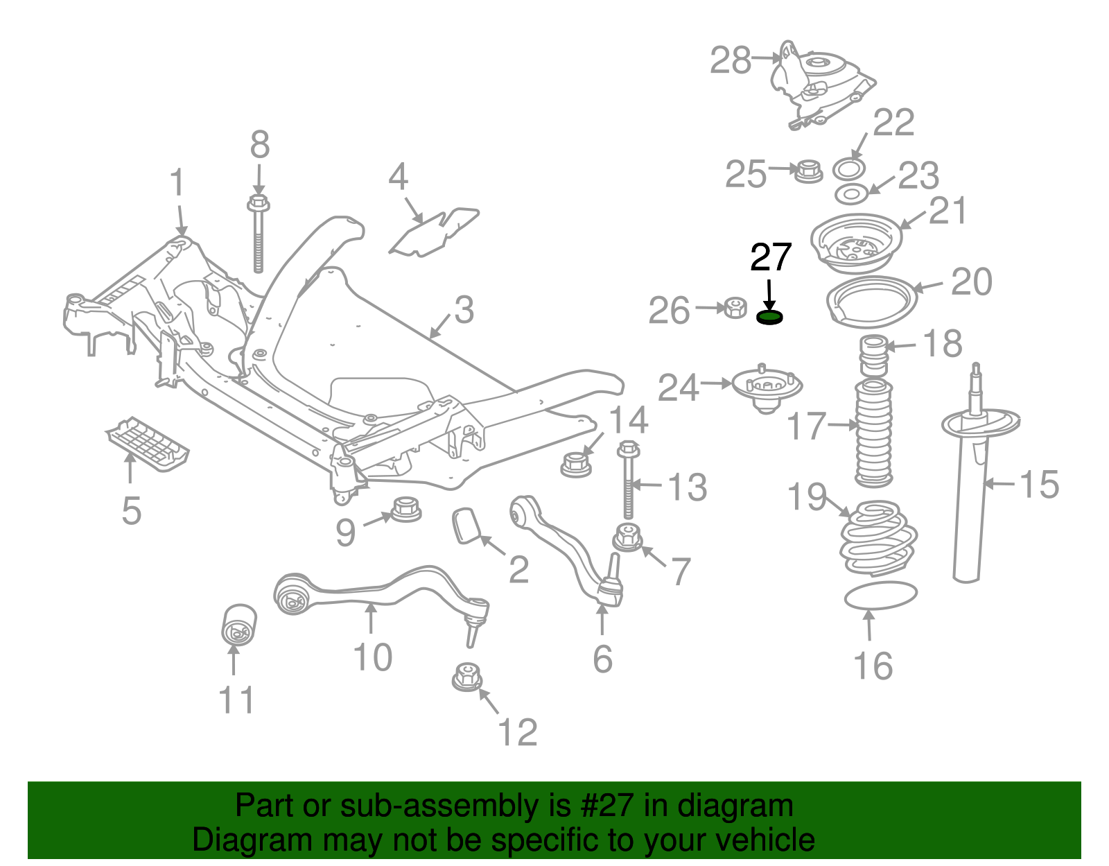 31-31-1-139-453 - 1992-2010 BMW - Guide Support Cap | Buy BMW Parts Now