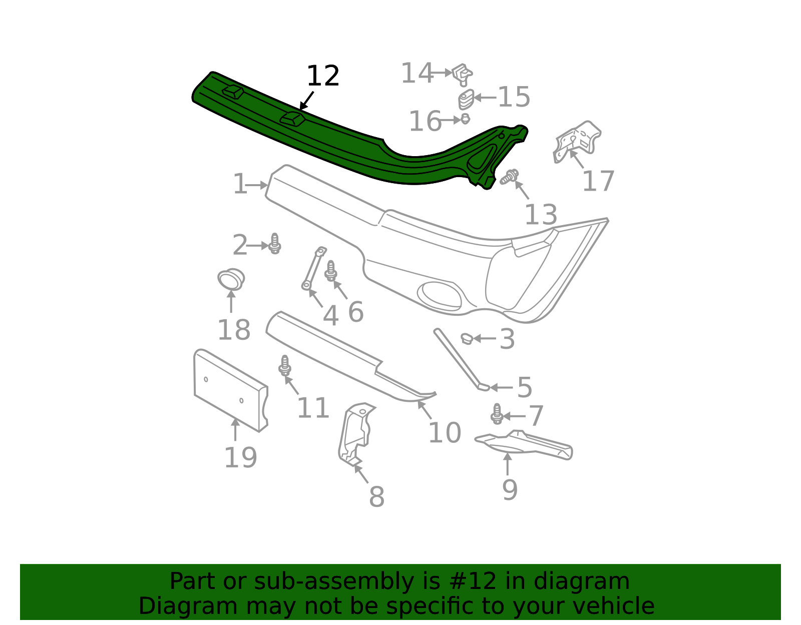 2002-2004 Nissan Xterra Reinforcement 62030-7Z800 | My Nissan Part