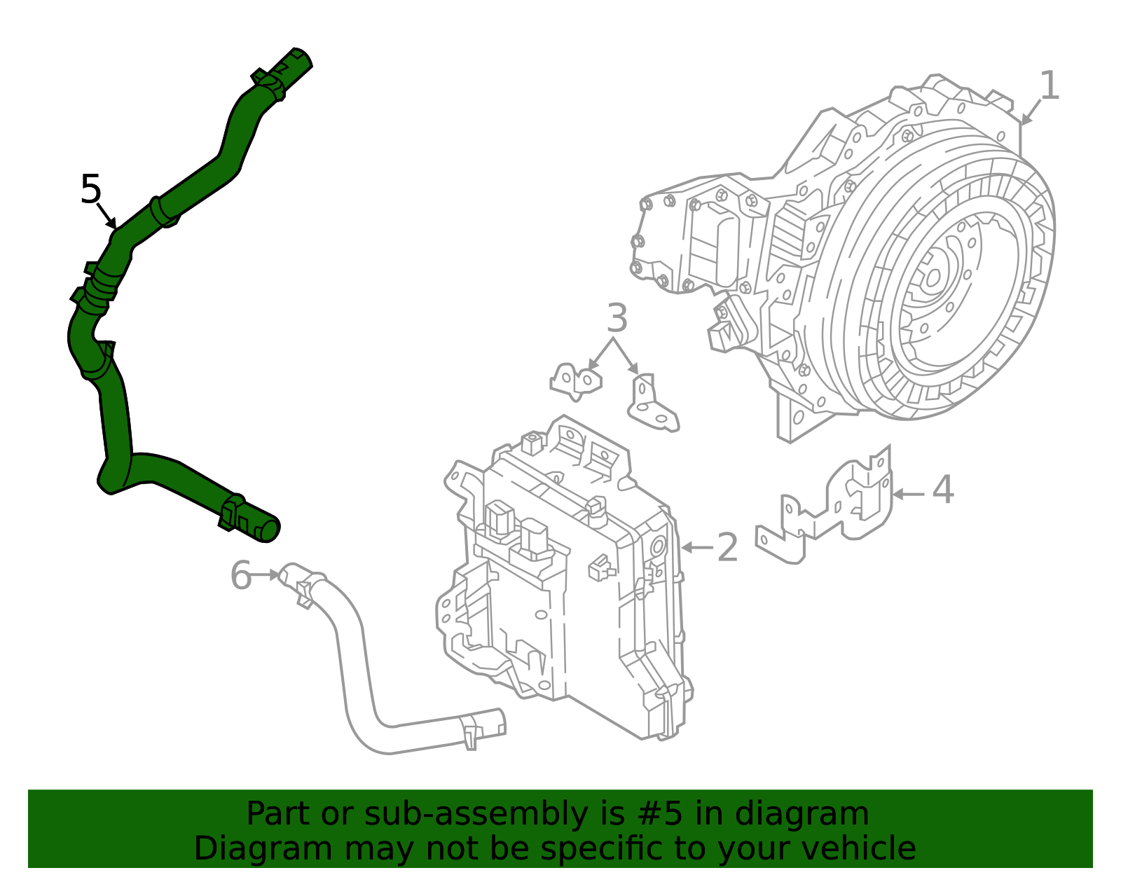2016-2017 Hyundai Sonata Inlet Hose 36953-3D600 | MotorMotor