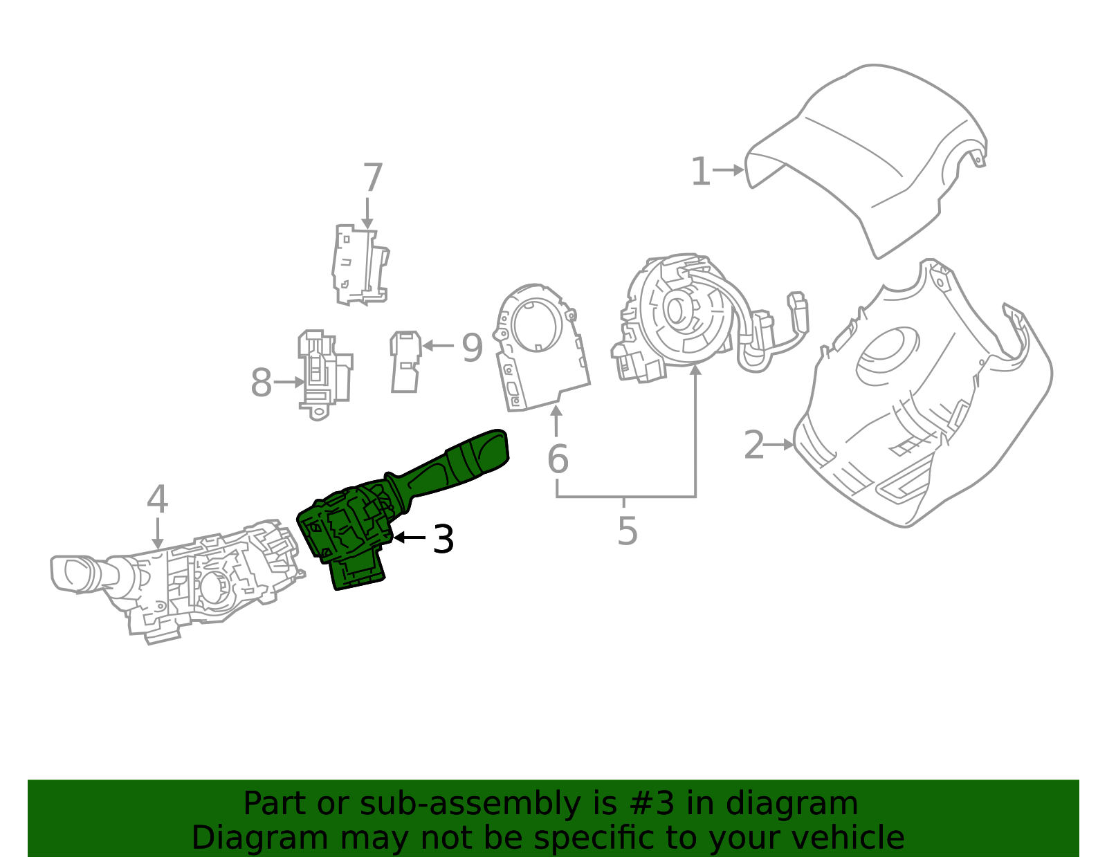 Windshield Wiper Switch 84652-06340 | Toyota of Des Moines Parts