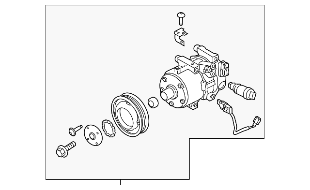 977012m500as1 - Hyundai Compressor 2013-2014 Hyundai Genesis Coupe ...