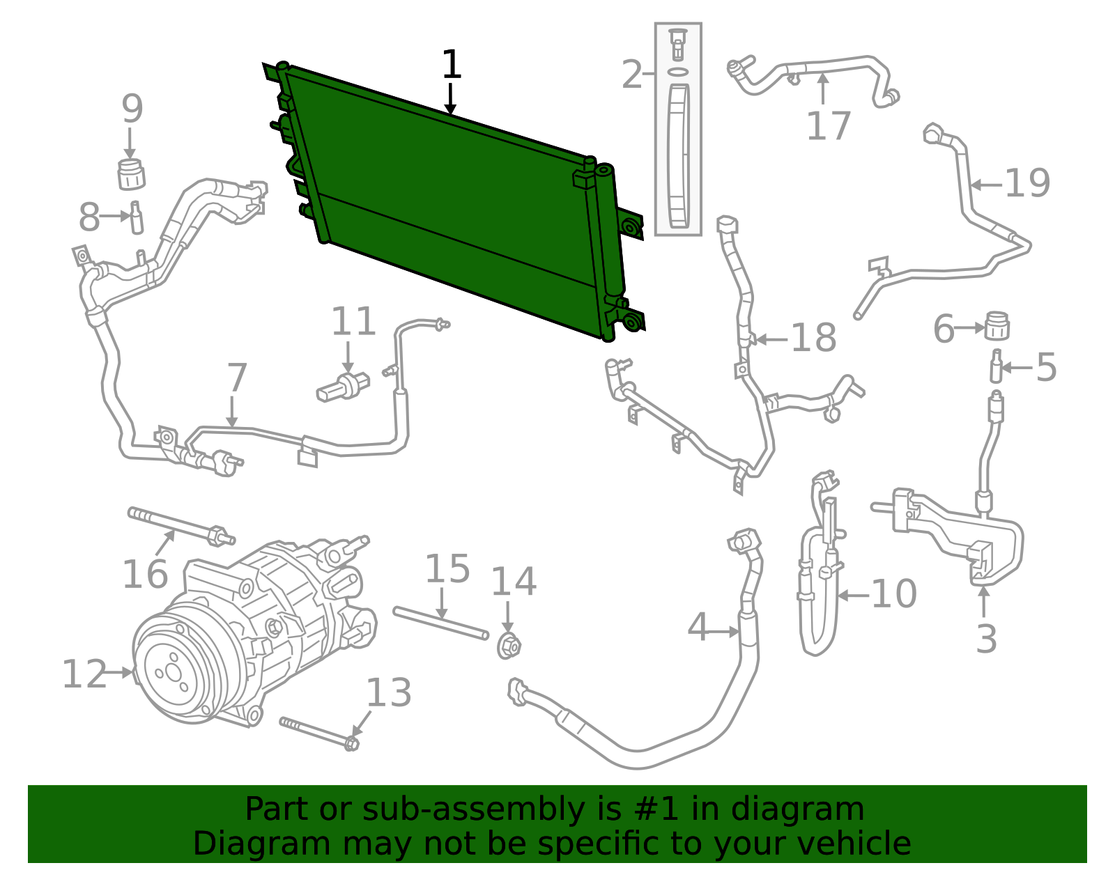 2019-2023 Jeep Cherokee Condenser And Low Temperature Radiator Cooler ...