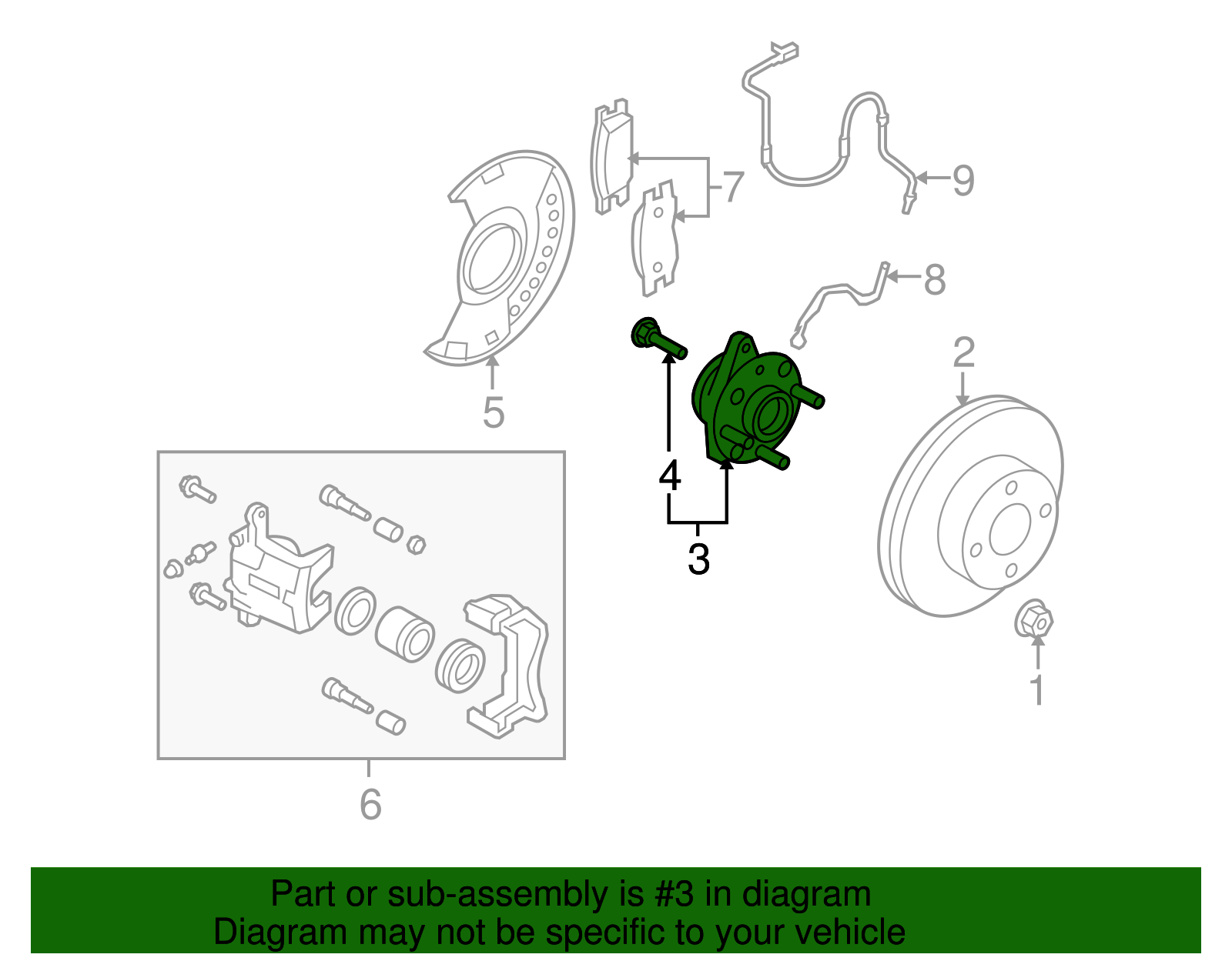 2007-2011 Nissan Versa Hub & Bearing 40202-EM31B | Nissan Parts Central