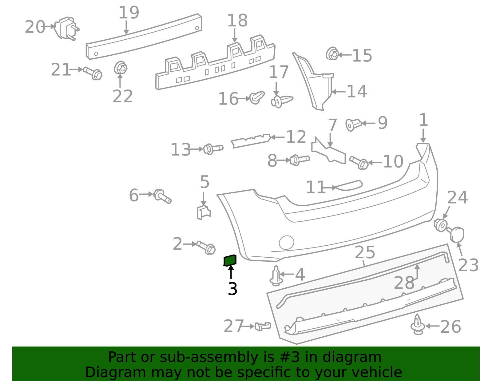 Bumper Cover Hole Cover 52164-12901 | Toyota Parts Center