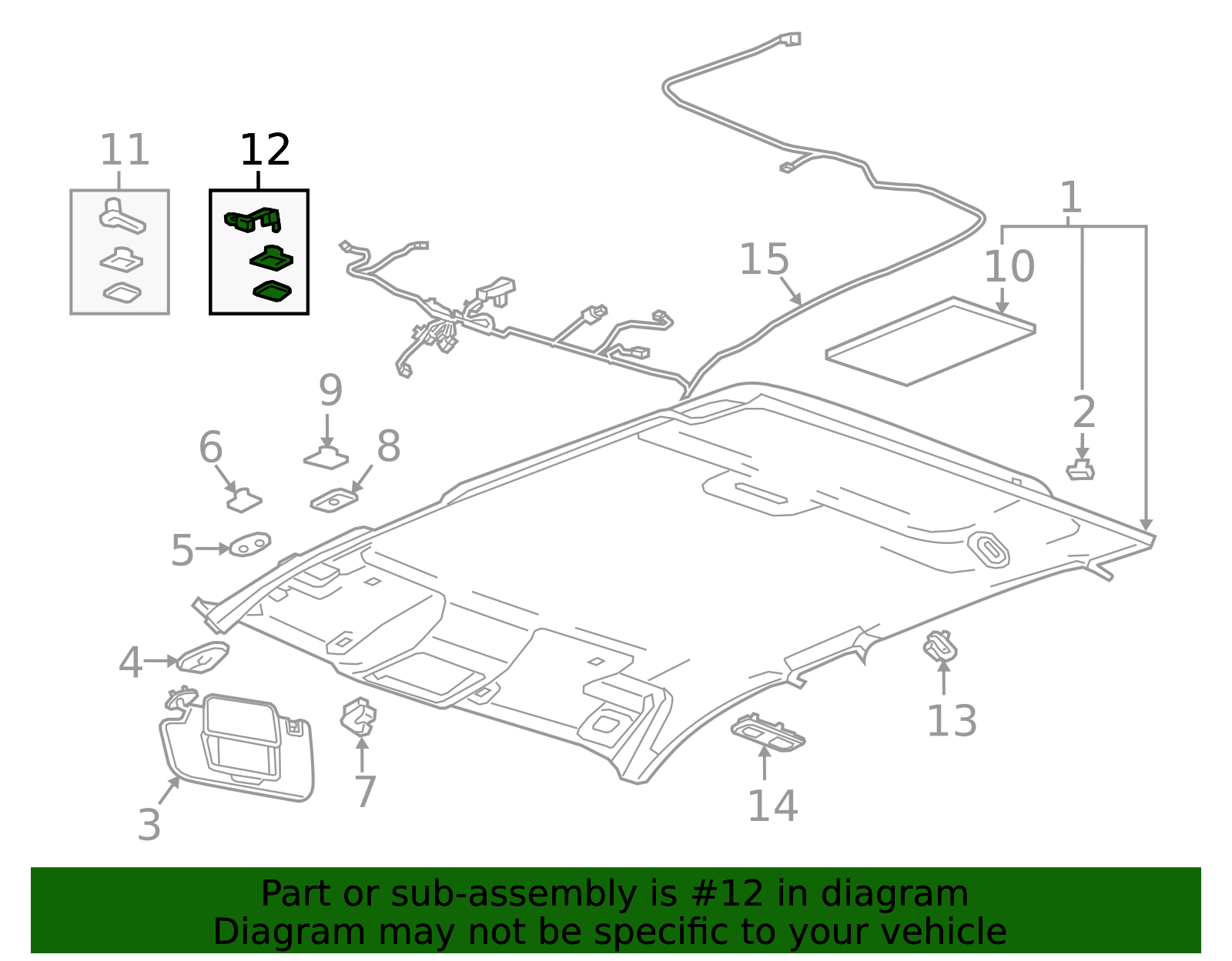 2019-2025 GM Dark Atmosphere Communication Interface Module Microphone ...
