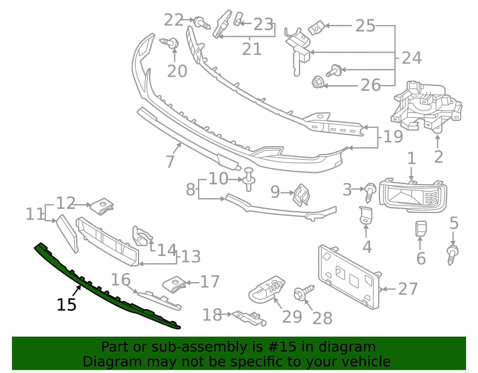 Genuine OEM Ford Part - Lower Molding RL3Z-8419-BA | Genuine OEM Ford ...