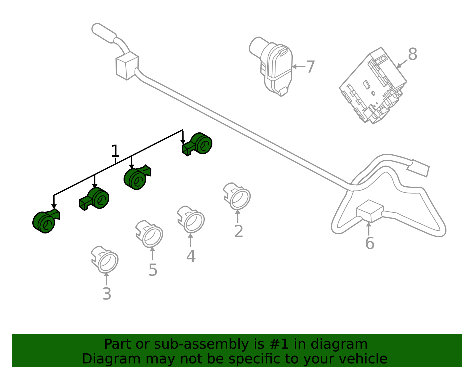 HU5Z-15K859-CAPTM - 2019-2023 Ford Ranger - Park Sensor | Dealer Auto Parts