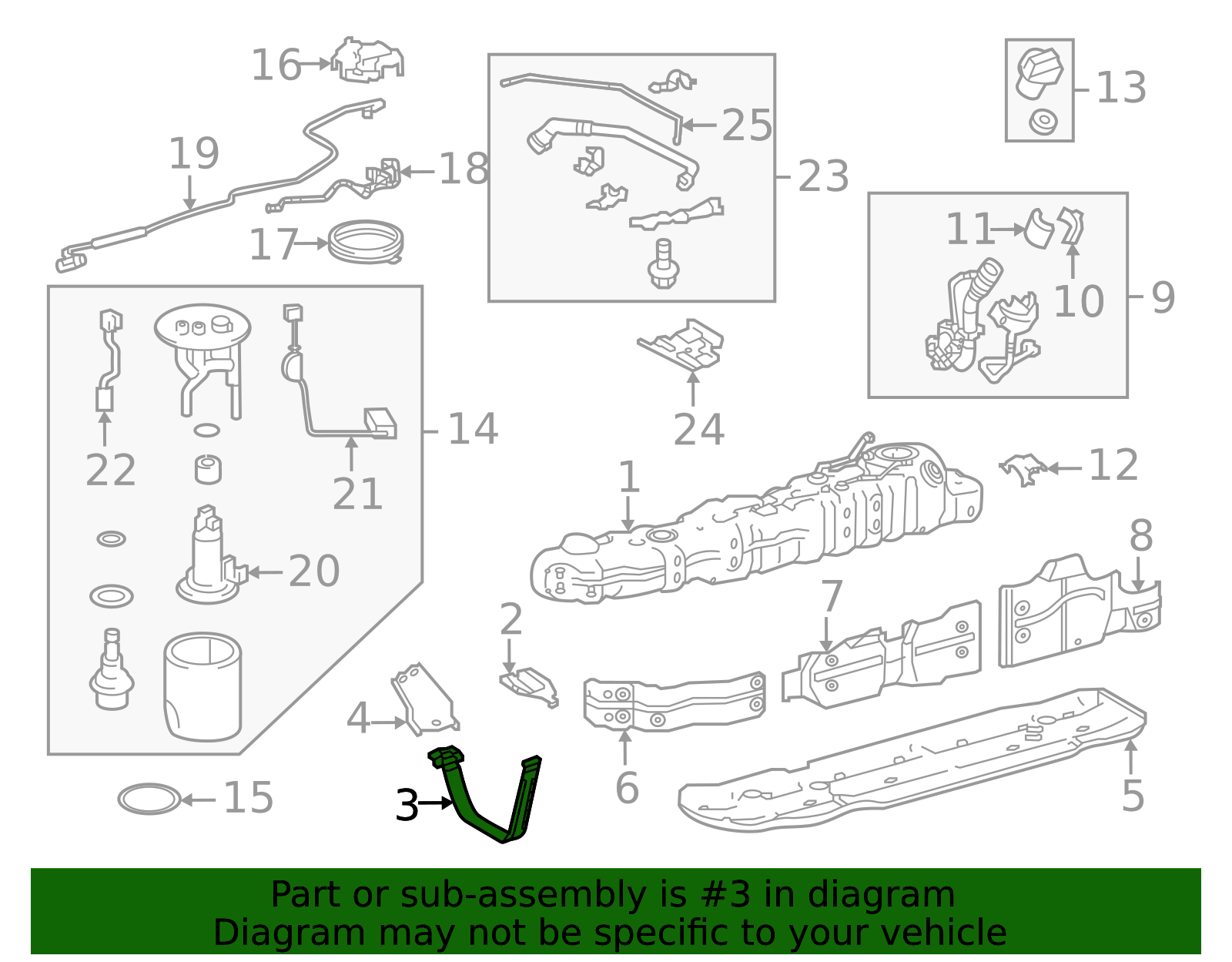2022-2026 Toyota Tundra 2022-2024 Toyota Tundra - Tank Strap 77601 ...