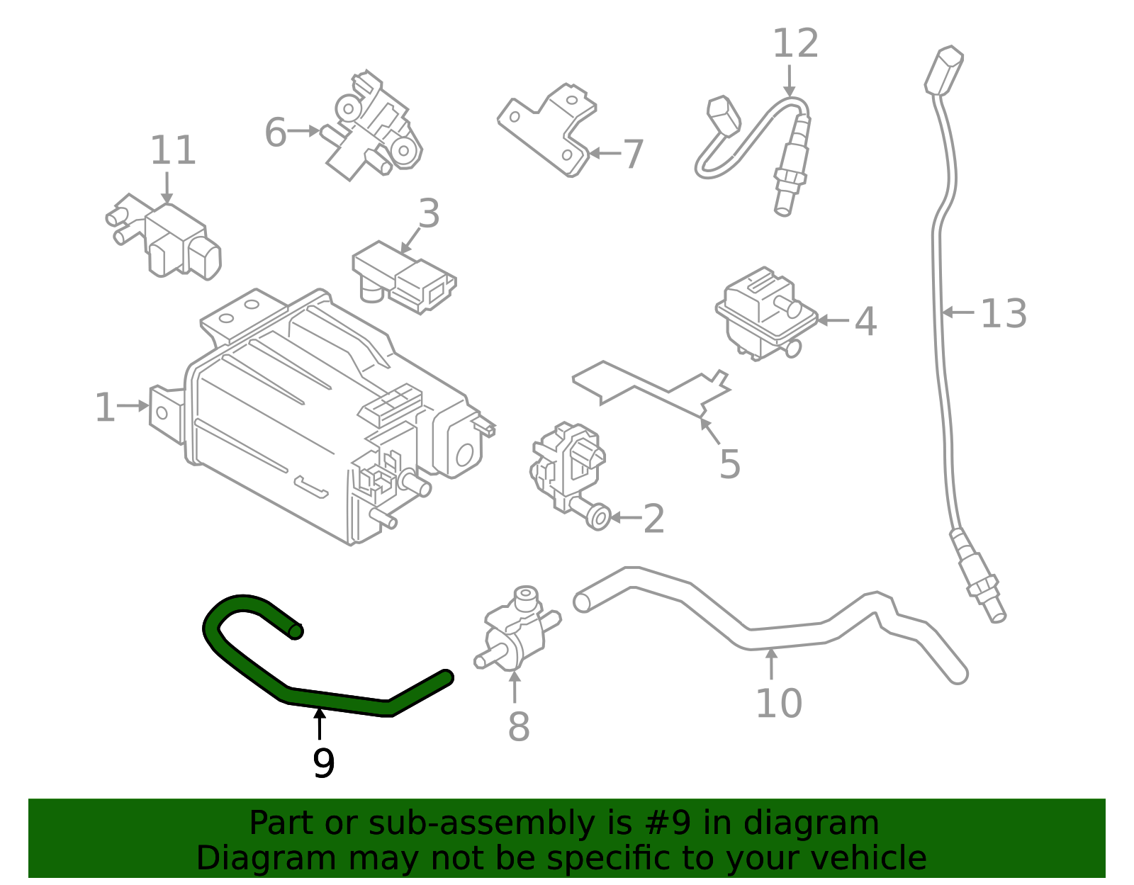 14912-3JA0B - Vapor Hose 2013-2017 Nissan | Official Nissan Parts Store