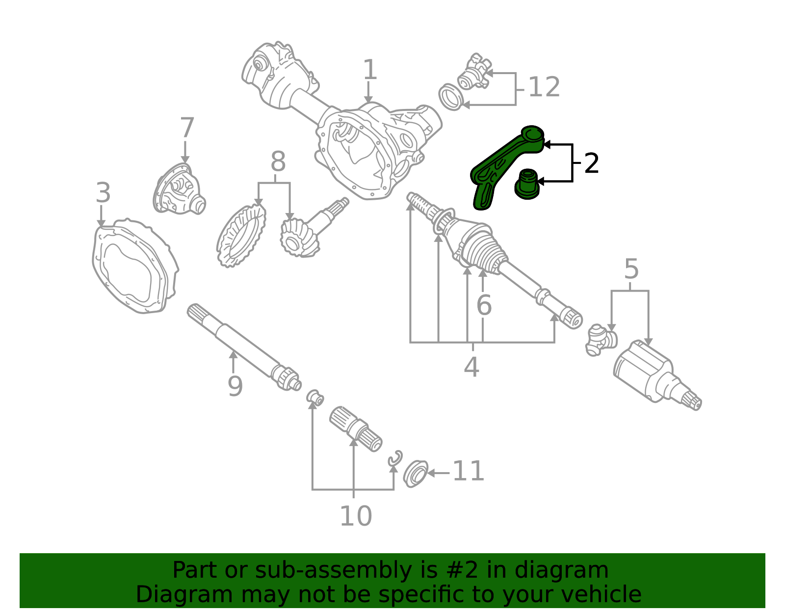 3L5Z-3K090-AA - High-Quality Axle Housing Bracket for AutoNation Parts