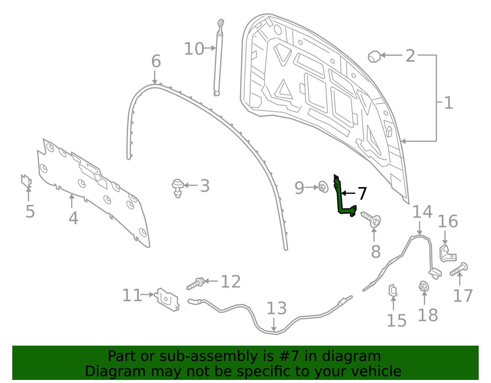 2020-2025 Lincoln Corsair Hinge LJ7Z-16796-A | Awesome Parts Ford