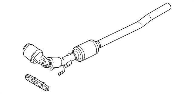 2013-2018 Volkswagen Catalytic Converter 5C0-253-059-BC | VW Direct ...