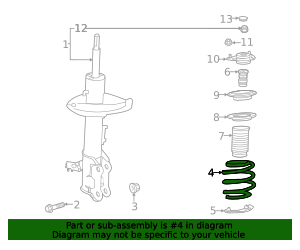 2021-2024 Toyota Venza Coil Spring 48131-48890 | Toyota Parts Center