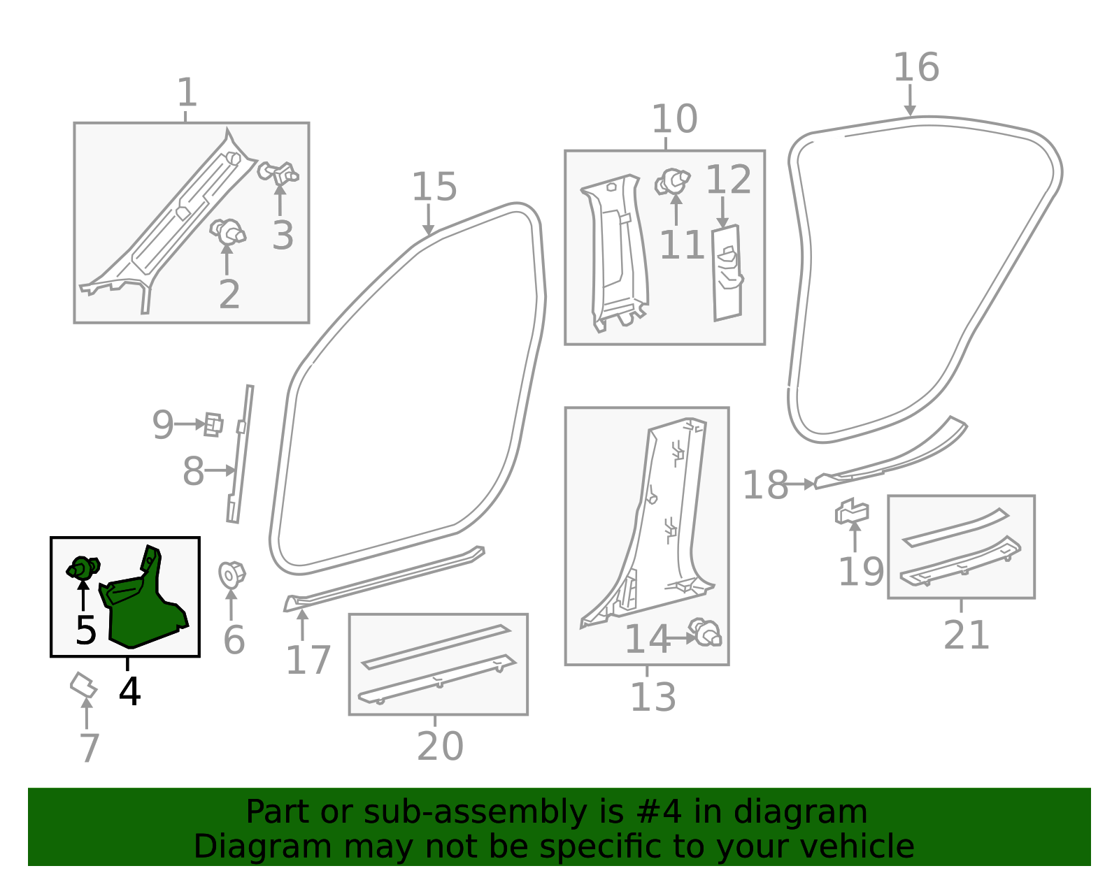 62111-06020-E0 - High-Quality Kick Panel Trim for 2016-2018 Lexus ...